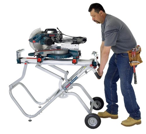Bosch Portable Gravity-Rise Wheeled Miter Saw Stand T4B