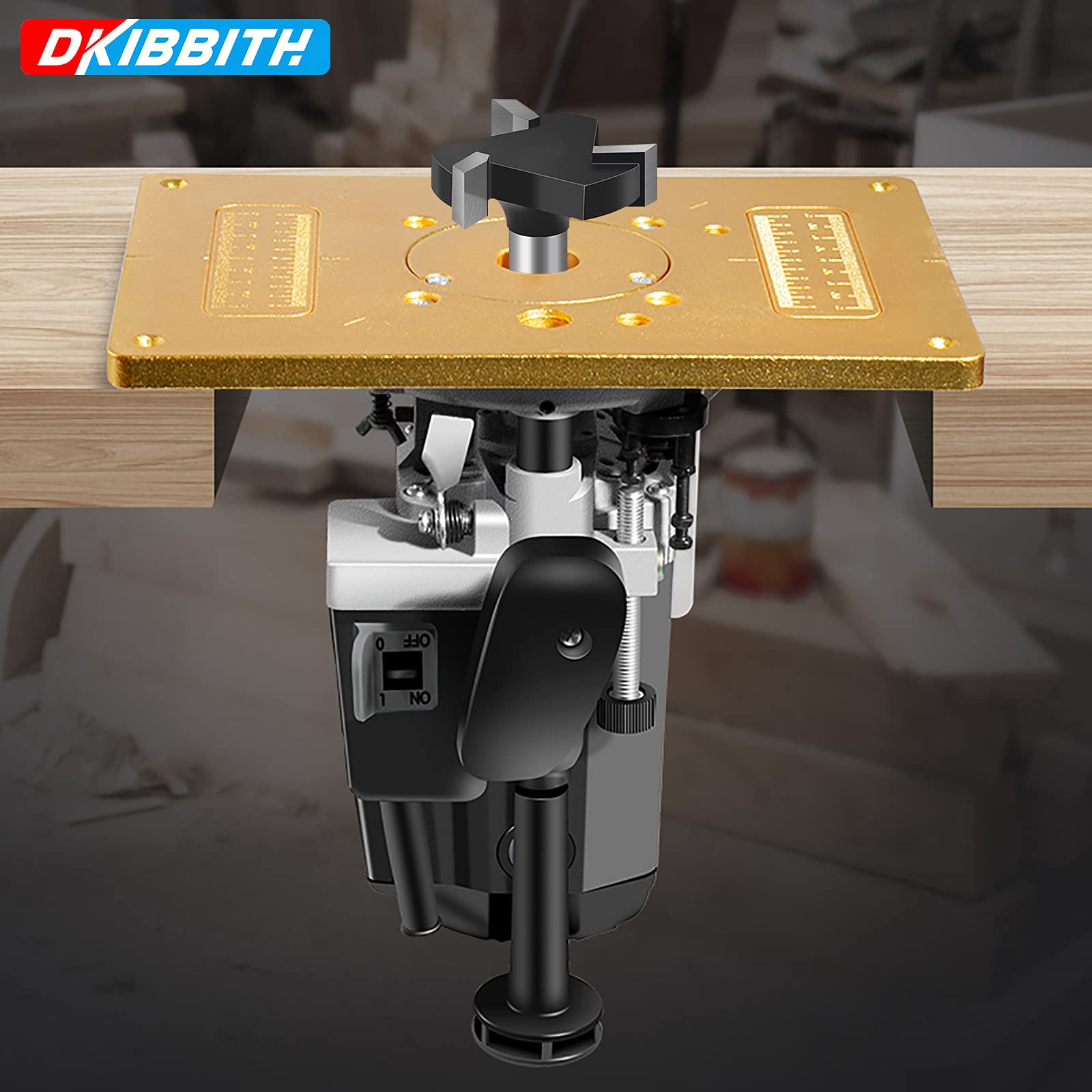 CNC Spoilboard Surfacing Router Bits, 1/4β Shank 1β Cutting Diameter Dado and Planer Router Bits Spoilboard Cutter with Removable Inserts, Carbide Tipped Slab Flattening bit for Woodworking