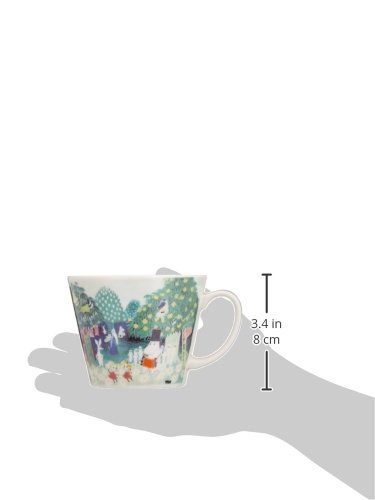 Moomin Valley Water Color Soup Mug Cup Yamaka Japan