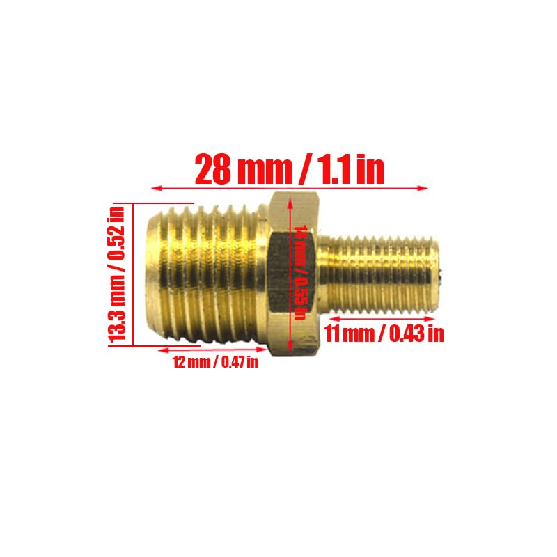 Tank Valve, 2pcs Schrader Valve Standard Valve Core with 1/4''NPT Male Threads for Air Compressor Tanks