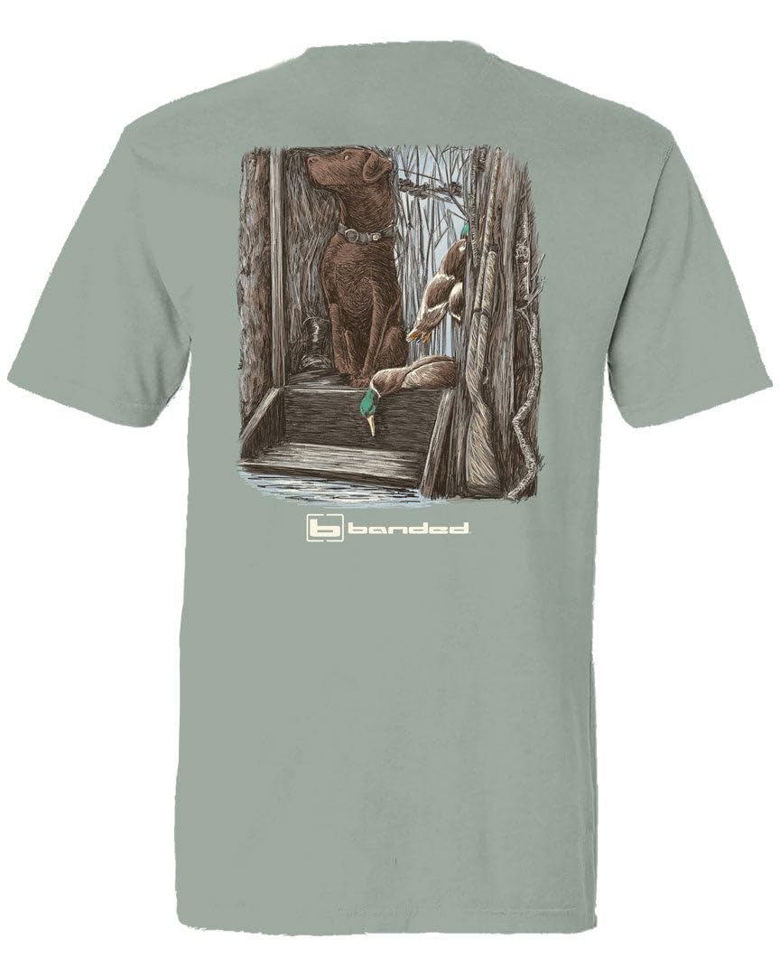 Banded Sky Eyes Short Sleeve T-Shirt Sandstone - XL