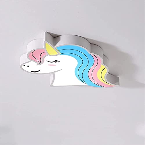 Cordless Wall Sconce LED Ceiling Light for Kids Room, Modern Cartoon Animals LED Bedroom Flush Mount Ceiling Lamp Living Room Children's Room Ceiling Lighting Fixture (3-color light, Size: 52X39X5cm)