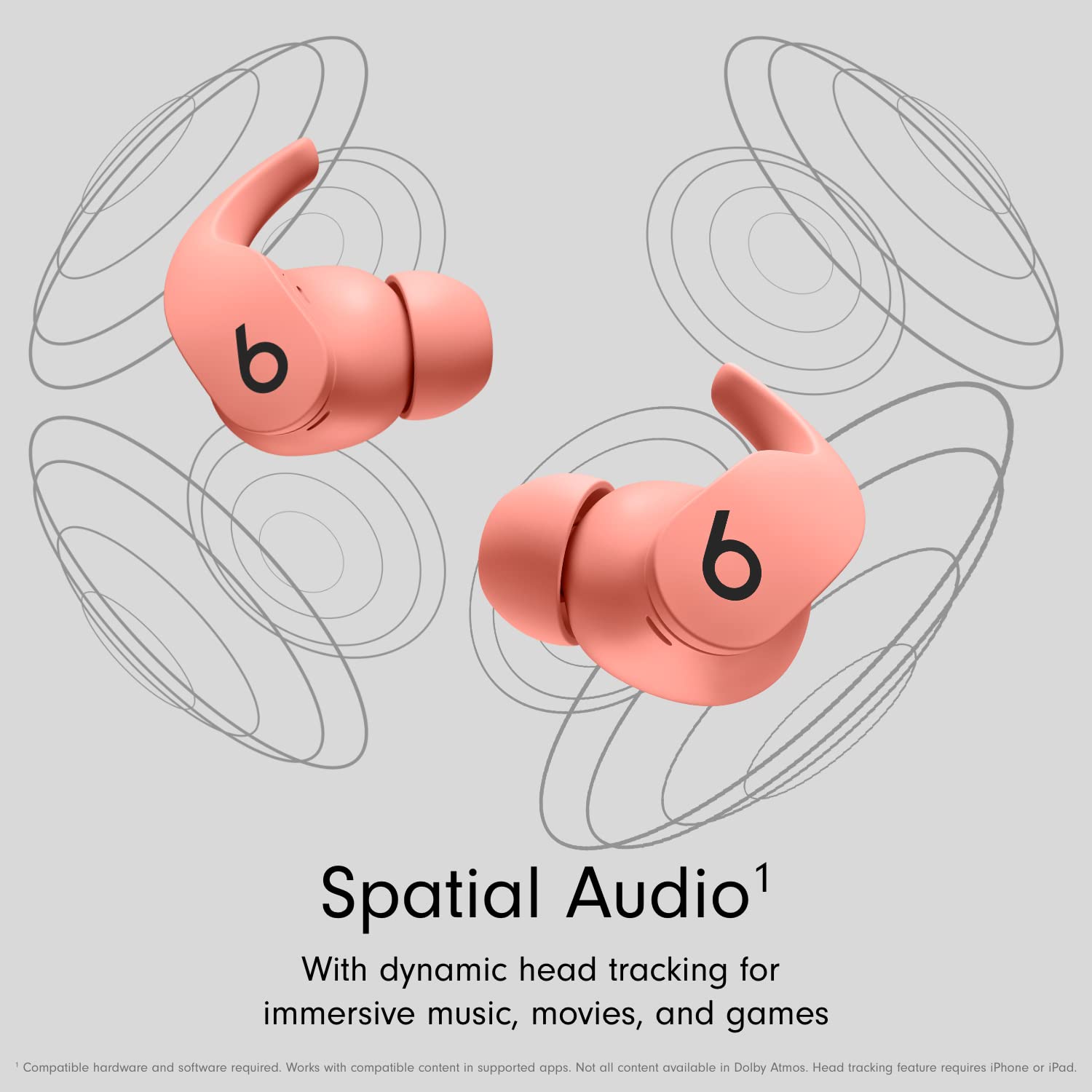 Beats Fit Pro True Wireless Noise Cancelling Earbuds - Coral Pink (Renewed)