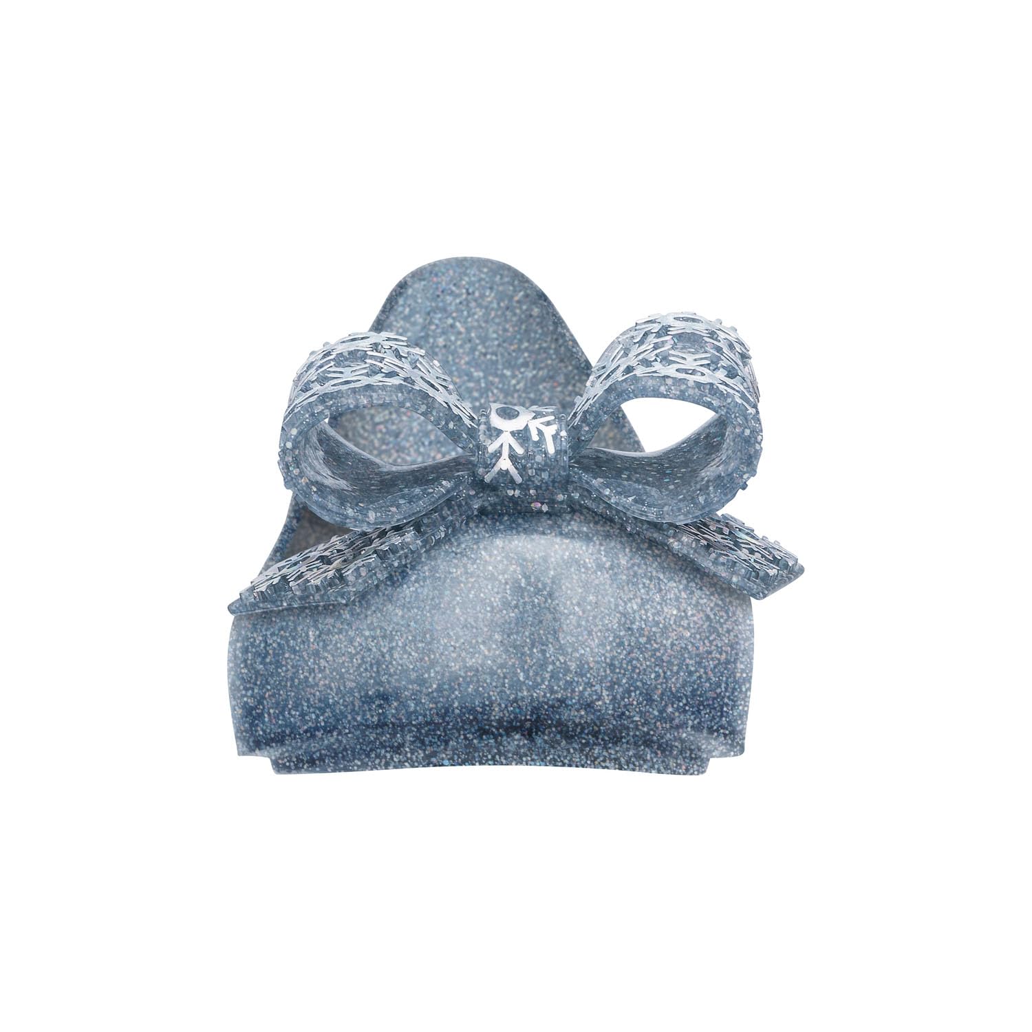 Melissa - Unisex-Child Ultragirl + Frozen Inf Flats, Size: 4 M US Big Kid, Color: Pearl Blue Glitter