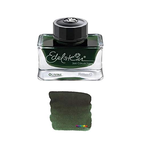 Pelikan Edelstein Bottled Ink for Fountain Pens, Olivine, 50ml, 1 Each (300674)
