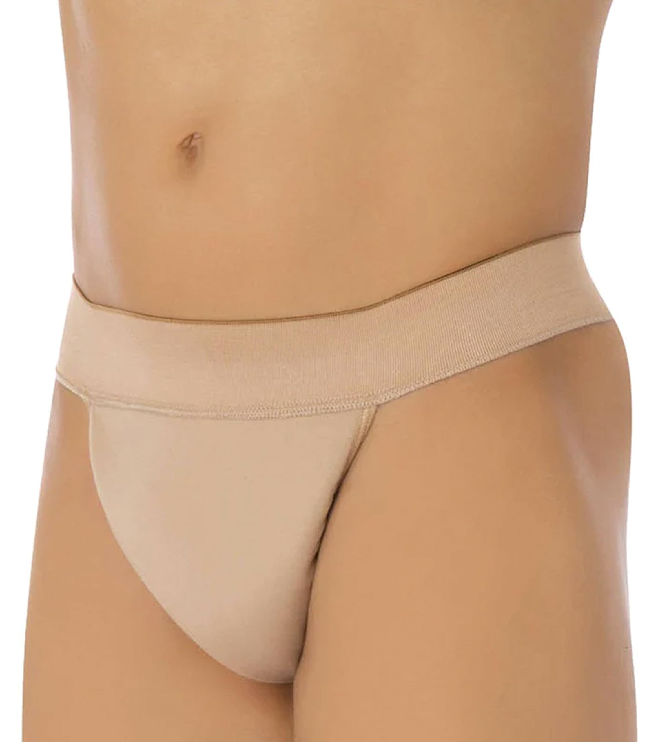 Body Wrappers Thong Dance Belt 2-Inch Waistband (M007) Nude, 3032