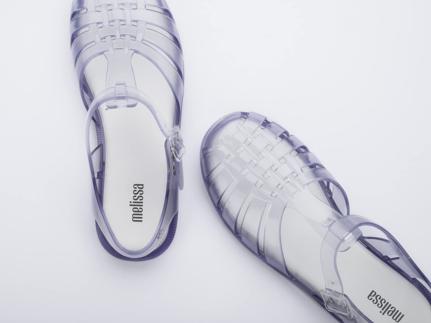 Melissa Possession Jelly Sandal for Women - The Iconic 90s Original Jelly Shoe, Fisherman’s Sandal with Adjustable Strap and Side Buckle, Clear, 8
