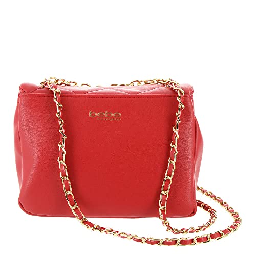 bebe Wyatt Shoulder Bag Red