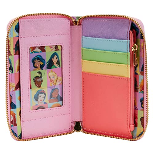 Loungefly Disney Princess Collage Zip Wallet