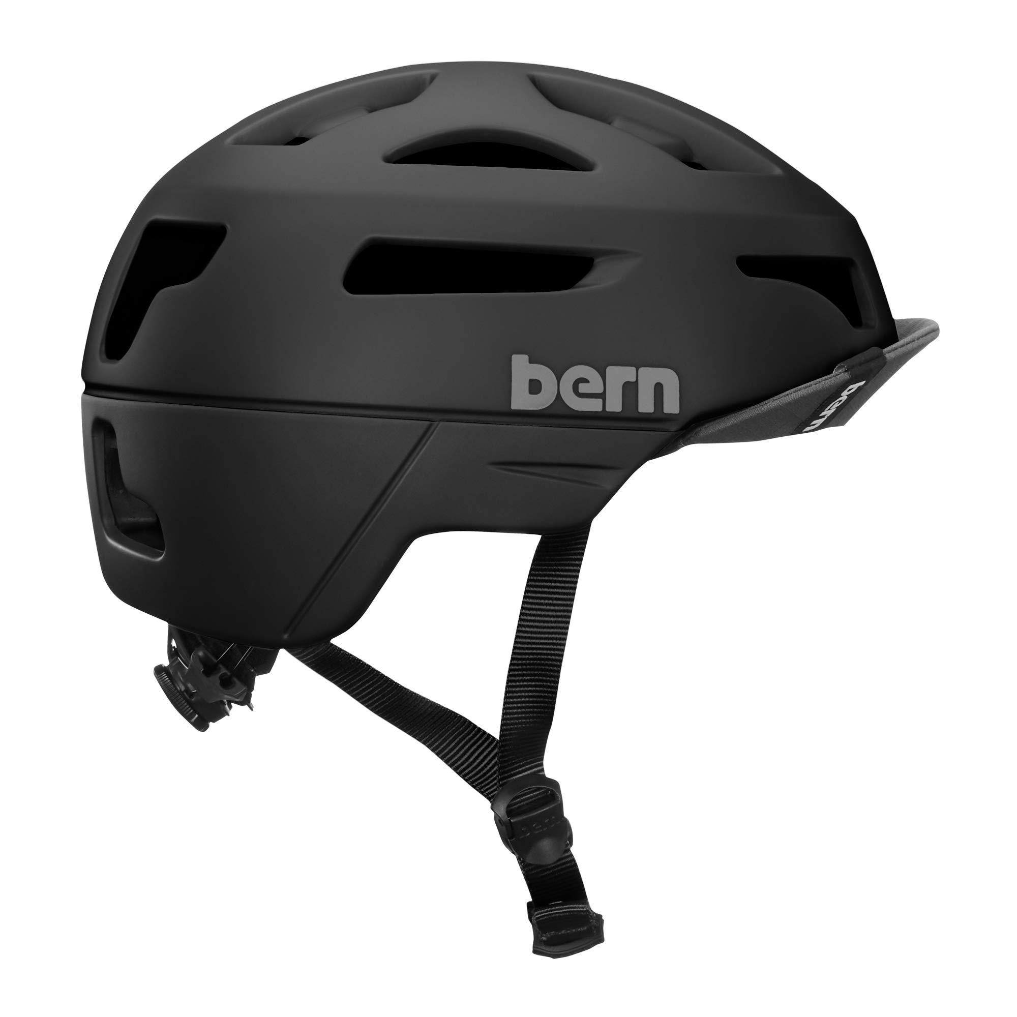 Bern, Union Helmet with Flip Visor, Matte Black, Small