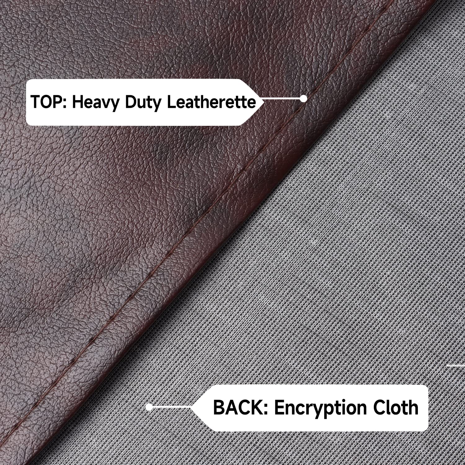 GSE Games & Sports Expert 9' Heavy-Duty Leatherette Shuffleboard Table Cover for Shuffleboard Table Accessories (Brown)