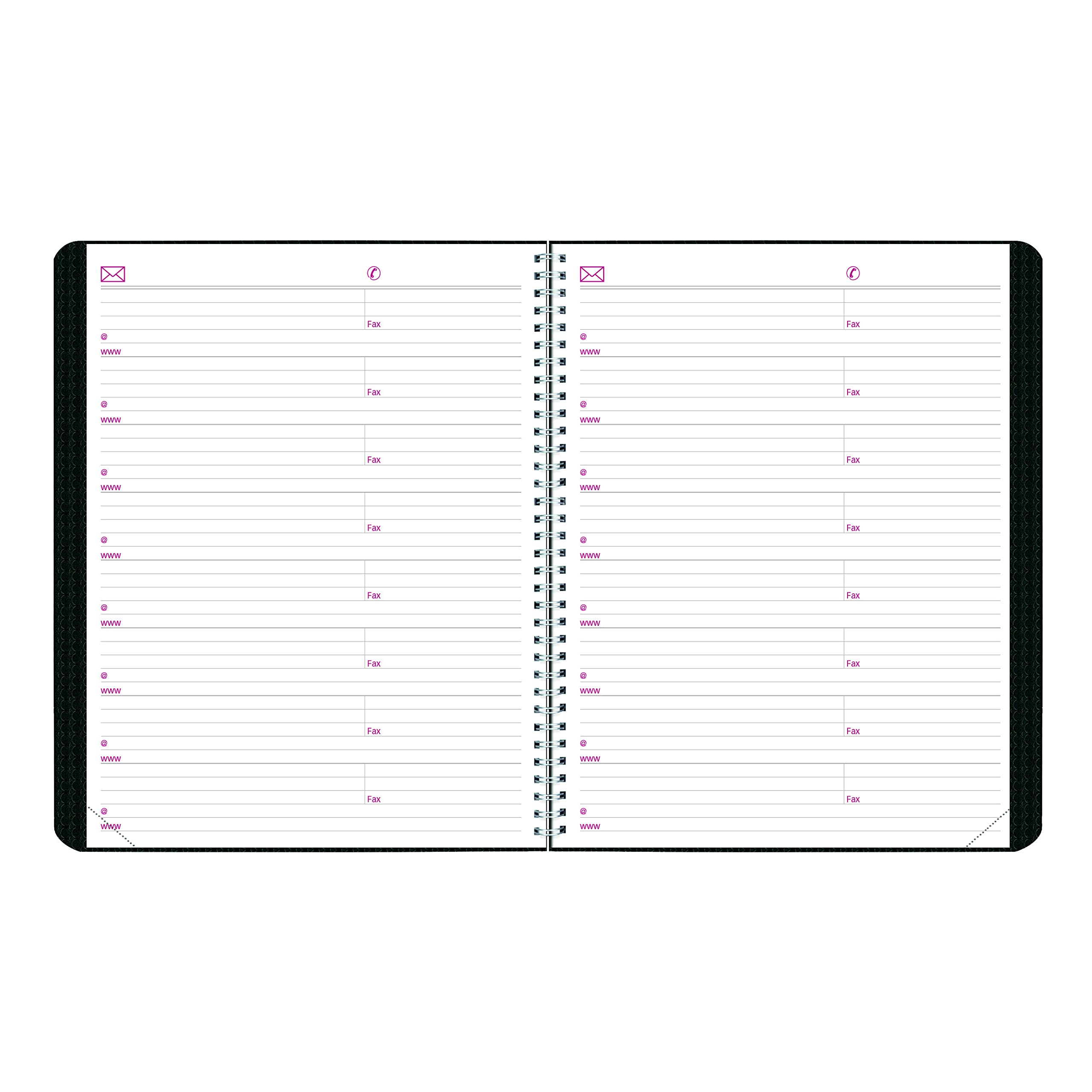 Brownline 2023 DuraFlex Monthly Planner, 14 Months, December 2022 to January 2024, Twin-Wire Binding, 8.875" x 7.125", Black (CB1200V.BLK-23)