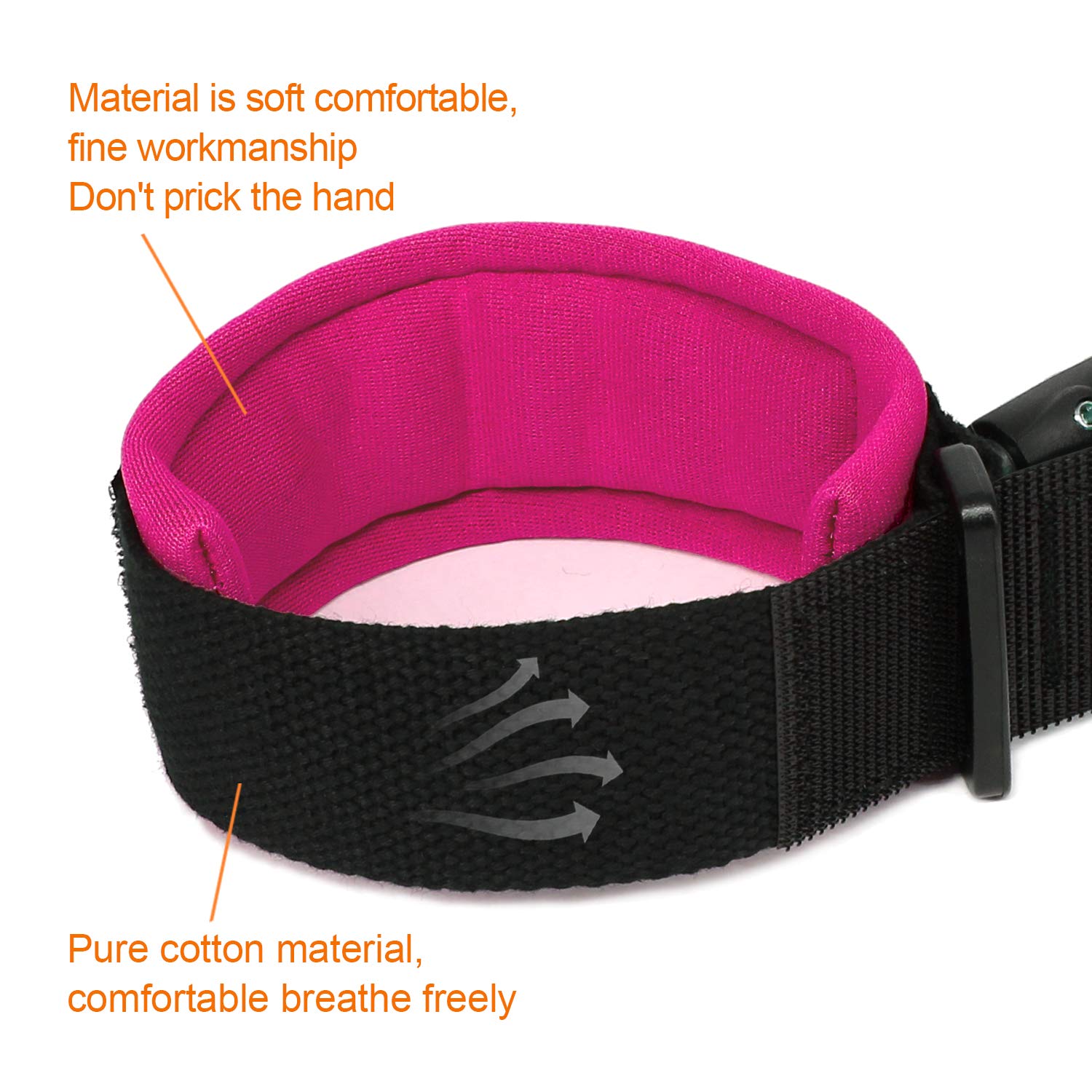 Blisstime Anti Lost Wrist Link Safety Wrist Link for Toddlers, Babies & Kids,Pack of 2 Rose Red 4.9ft and Blue 8.2 ft