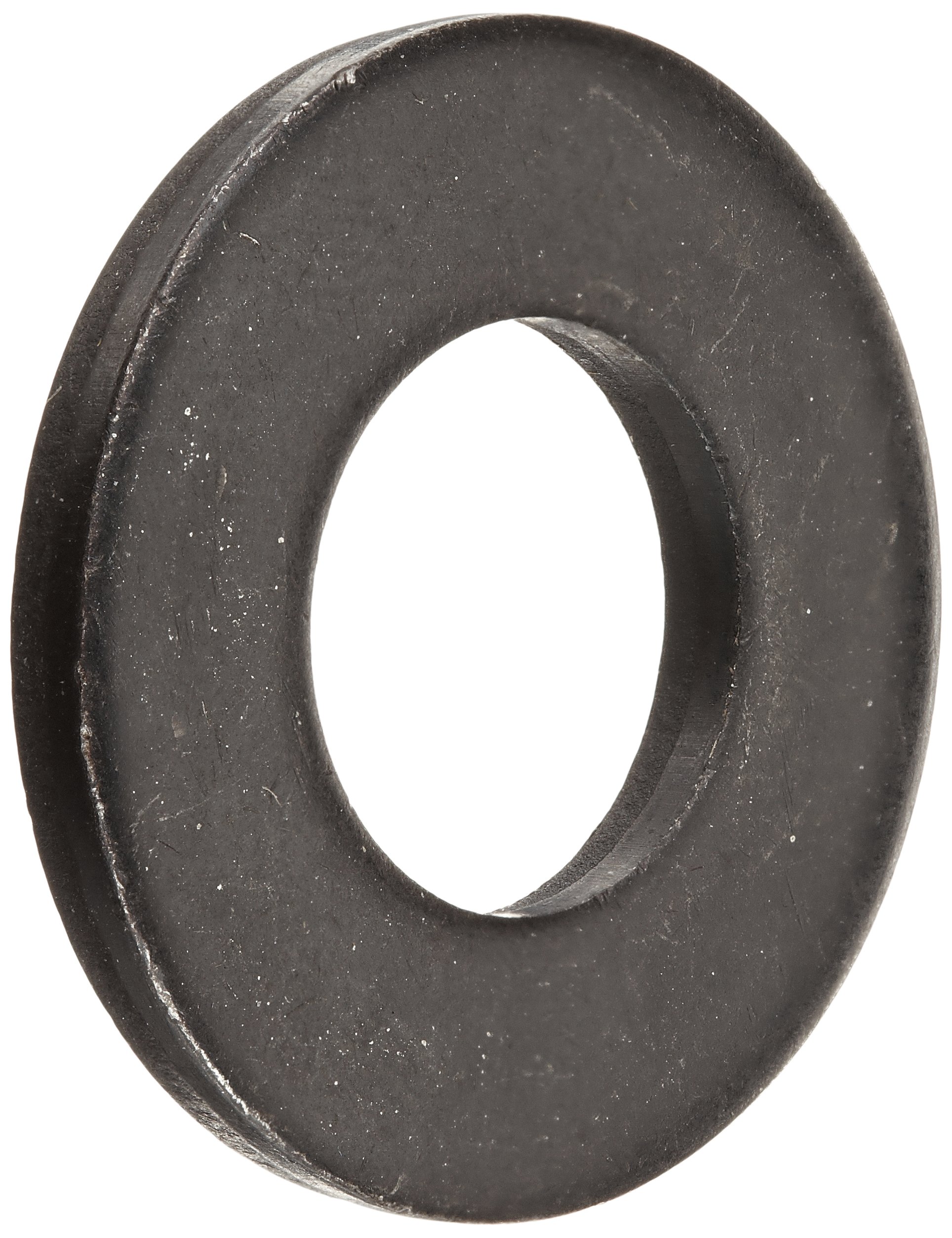 Small Parts Steel Flat Washer, Black Oxide Finish, ASME B18.22.1, 1/2" Screw Size, 17/32" ID, 1-1/16" OD, 0.095" Thick (Pack of 50)