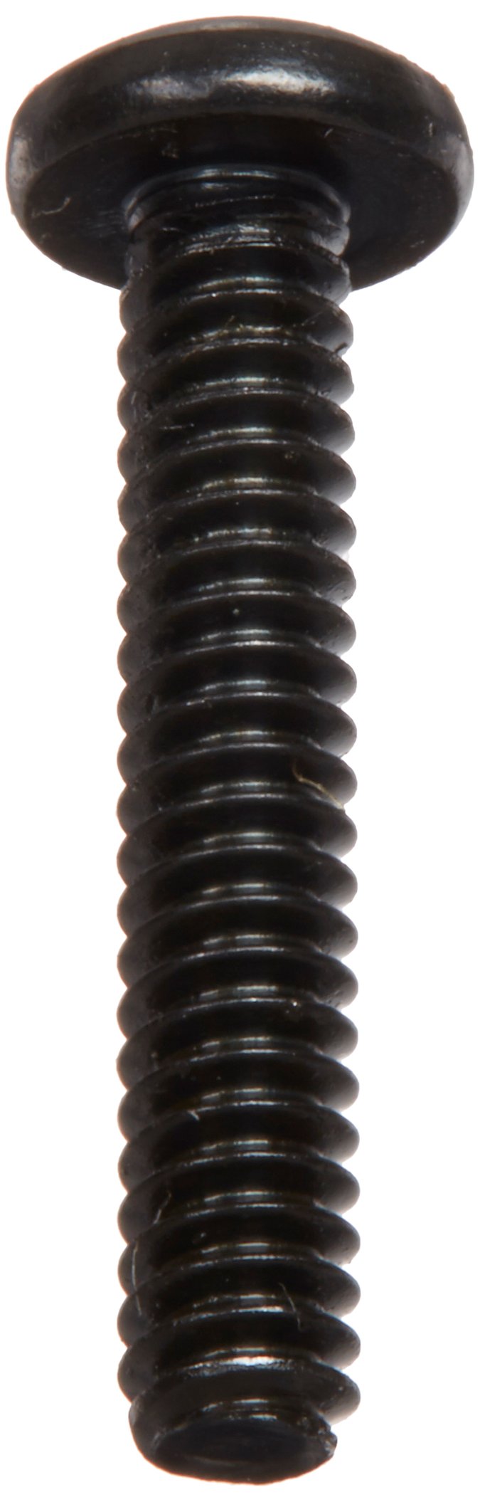 Small Parts Steel Pan Head Machine Screw, Black Oxide Finish, Meets ASME B18.6.3, #1 Phillips Drive, #4-40 Thread Size, 5/8" Length, Fully Threaded, Import (Pack of 100)