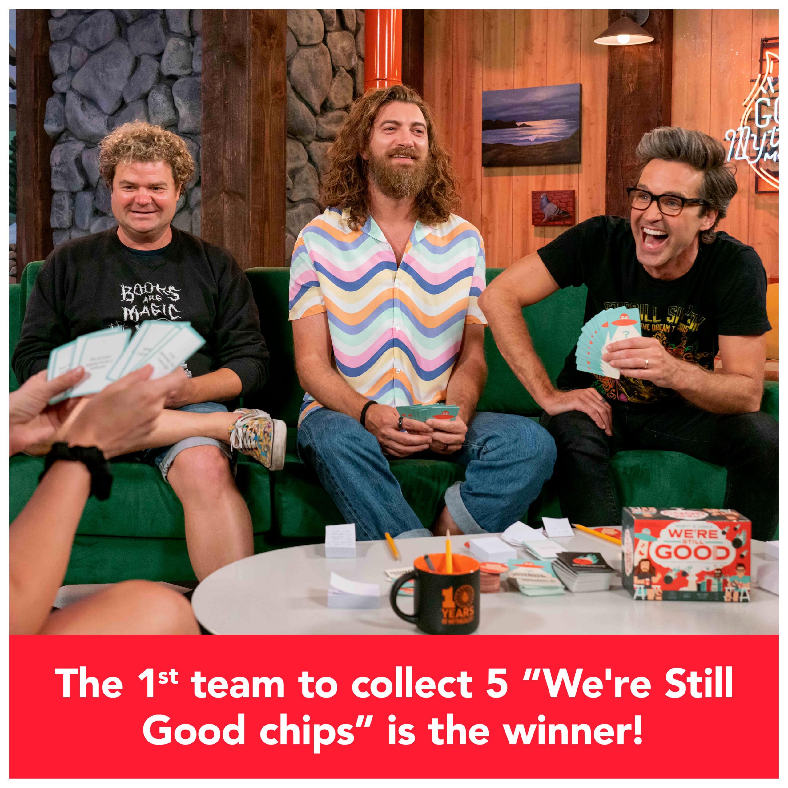 Spin Master Games, Rhett & Link We’re Still Good Party Game, for Fans of the Comedy YouTube Show Good Mythical Morning, Hilarious & Memeable Play, 4-12 Players, Ages 16 & Up