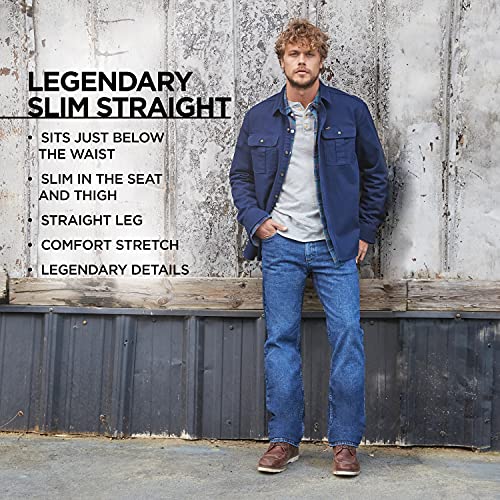 Lee Men's Legendary Slim Straight Jean, Indy, 35W x 32L