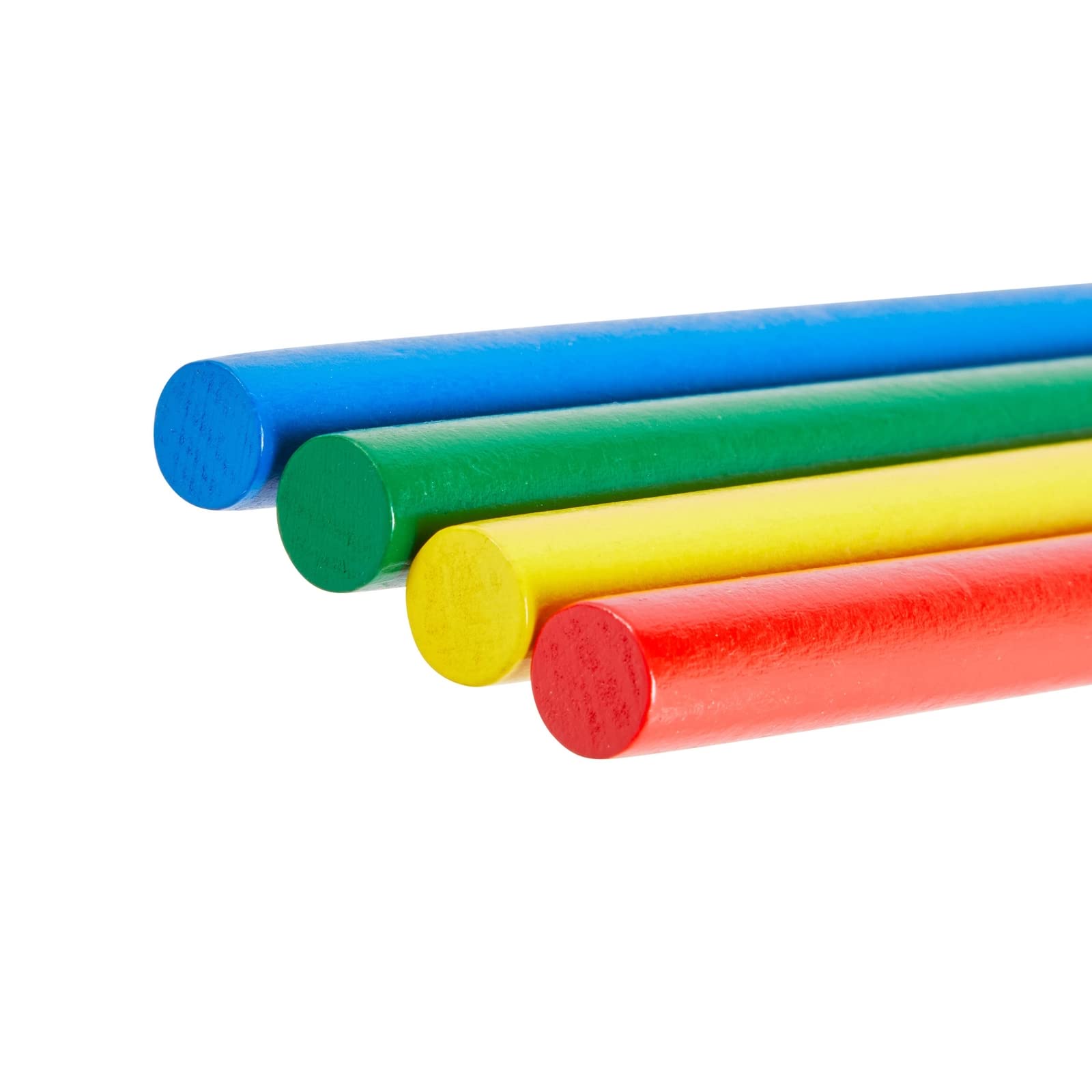 Juvale 24 Pack of Rhythm Sticks for Kids Bulk - 8 inches Wooden Lummi Sticks Music Toys - Classroom Preschool Percussion Instruments (4 Colors)