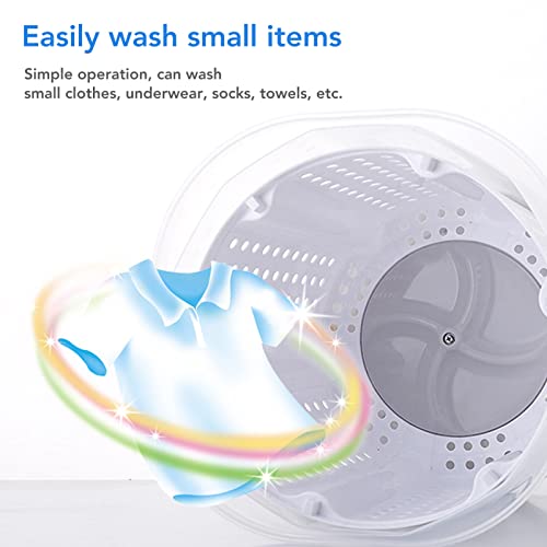 Yosoo Nordic Grey Portable Hand, Portable Washers Dryers Crank Washing Machine Manual Washing Machine Spin Dryer Home Apartments Dorms Camping Supplies