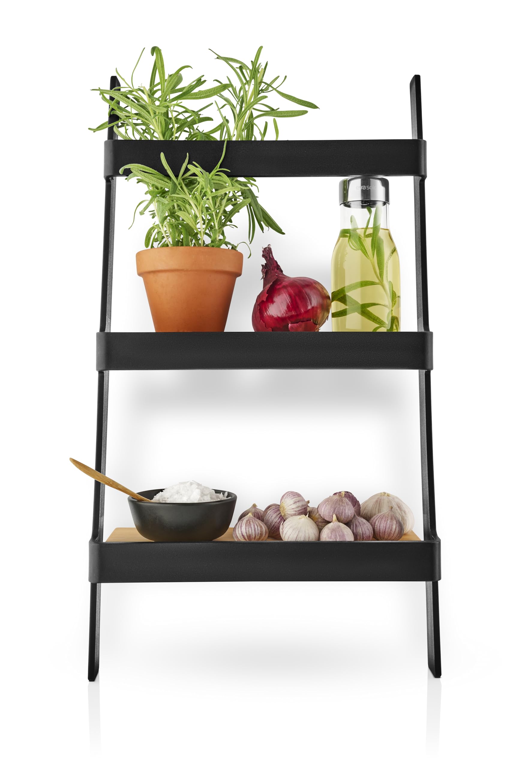 Eva Solo | Nordic Kitchen Mini Shelf | Move The Versatile and Practical Mini Shelf from The Bathroom to The Kitchen | Danish Design & Functionality | Black