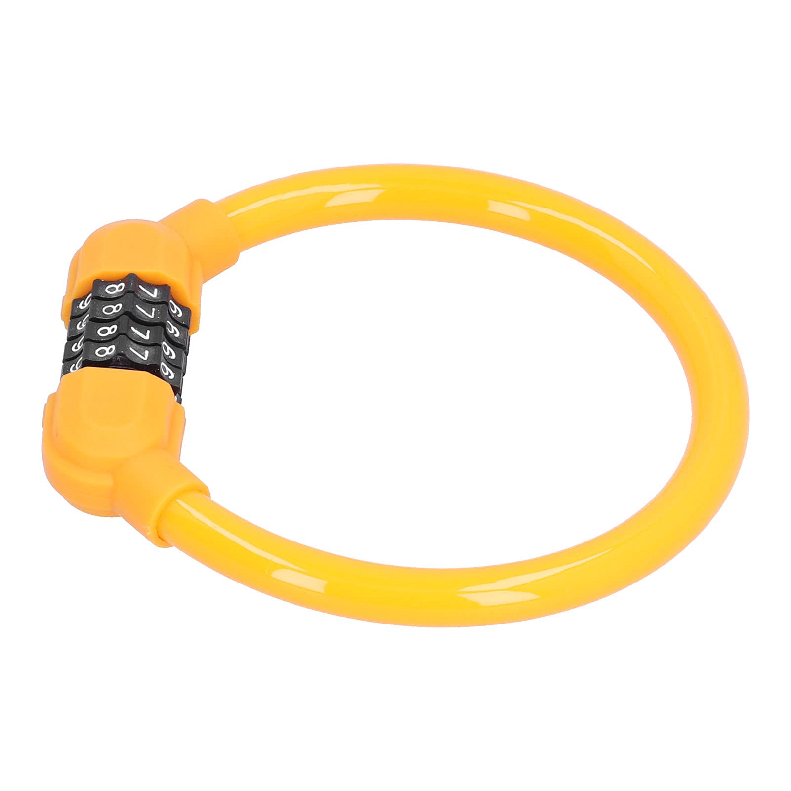 Bike Lock Cable, Anti Theft Bike Lock Bicycle Cable Locks High Security for Cycling for Outdoors(Orange)