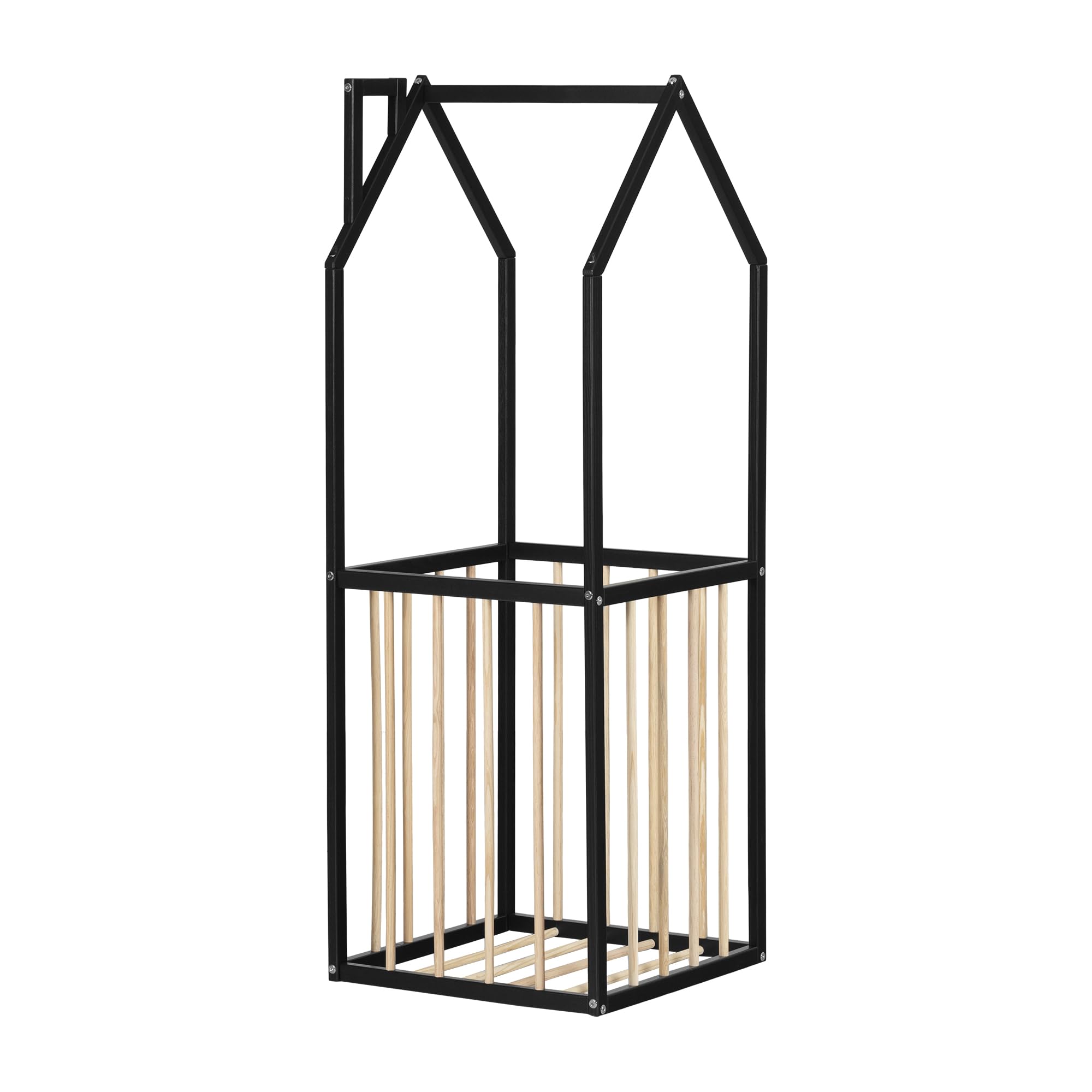 South Shore Sweedi House Shaped Toy Storage Unit, Black and Natural