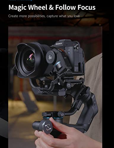 FeiyuTech SCORP-C Camera Gimbal Stabilizer for DSLR and Mirrorless Cameras,Camera Handheld Gimbal 3-Axis, 5.51lbs Payload for Sony/Canon/Panasonic/Lumix/Nikon/Fujifilm,with Tripod