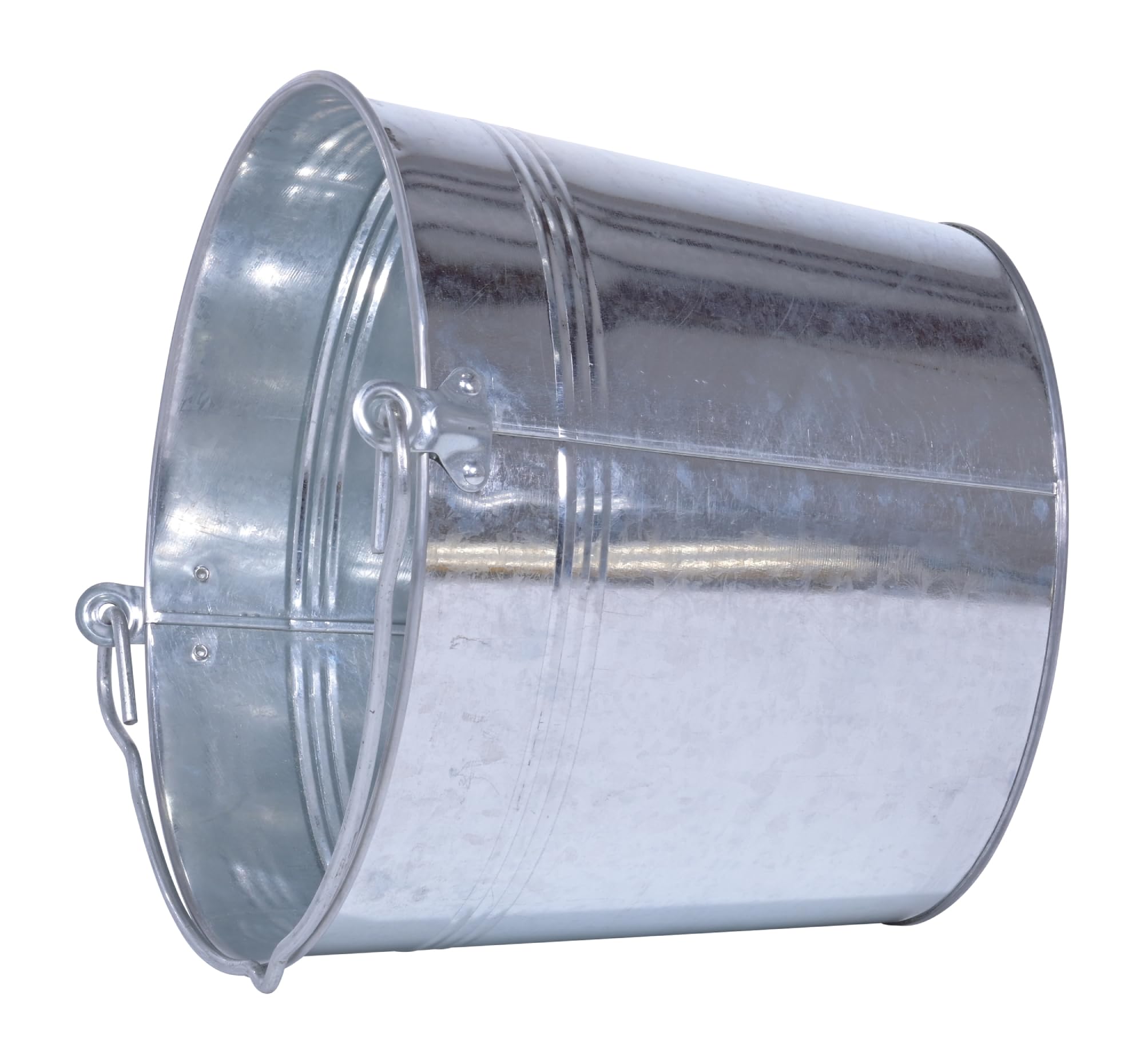 Vestil BKT-GAL-325 Galvanized Steel Bucket, 9-13/16" Depth, 3.25 gallon, 28 pound Capacity, Silver
