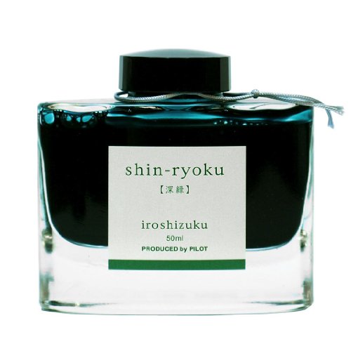 Pilot Iroshizuku Fountain Pen Ink - 50 ml Bottle - Shin-ryoku Deep Green