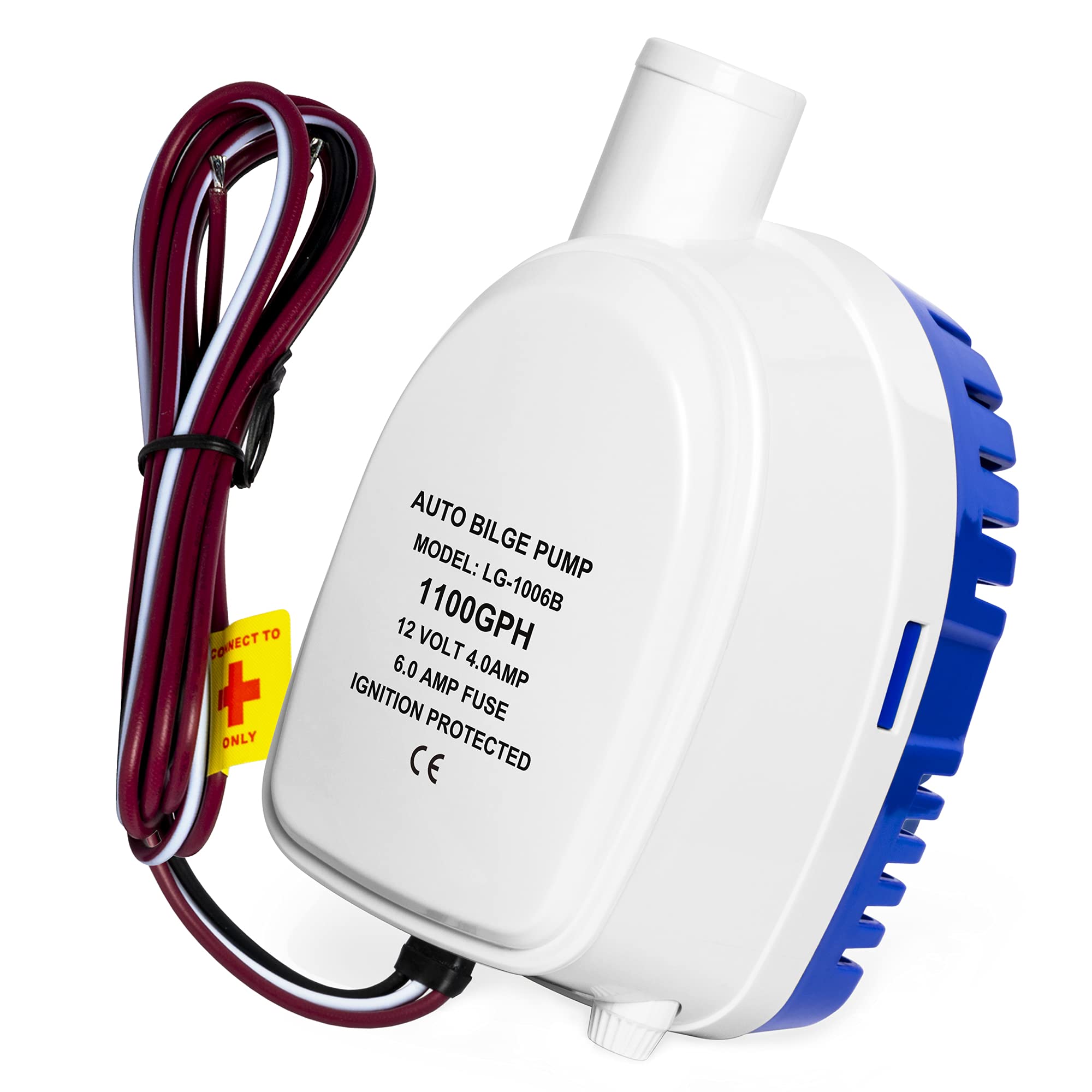 Automatic Bilge Pump 12V 1100GPH Submersible Boat Bilge Water Pump Auto with Float Switch Bilge Pump for Boat