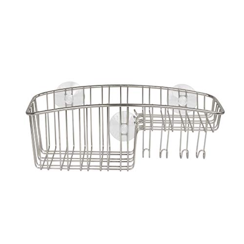 Spectrum Diversified Bathroom Contempo Shower, Stainless Steel, Basket w/Hooks