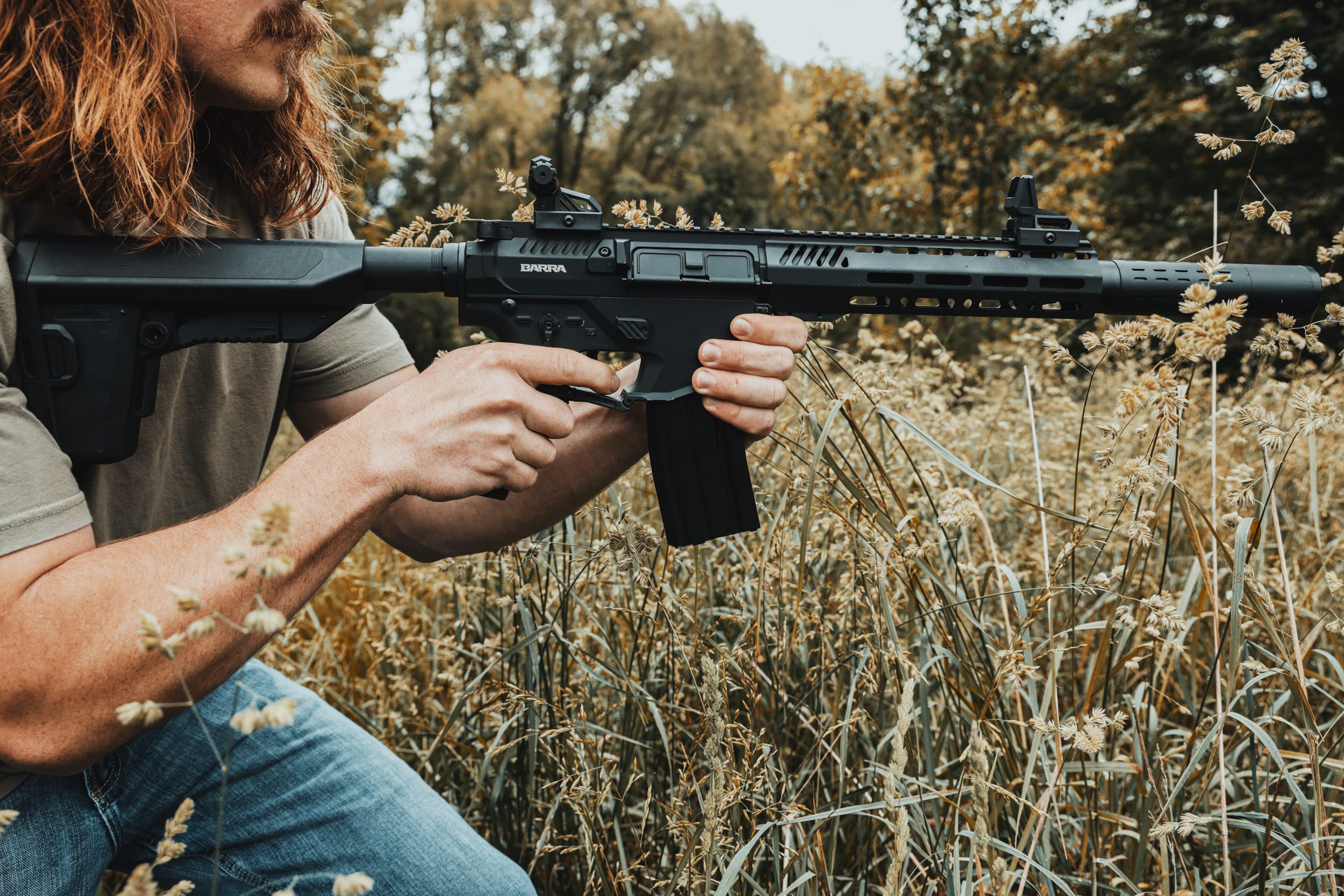 Barra Air Guns 400e Full Auto Battery-Powered BB Gun, 177 Caliber BBS, Fully Automatic Electric BB Rifle! - 410 FPS Air Rifle