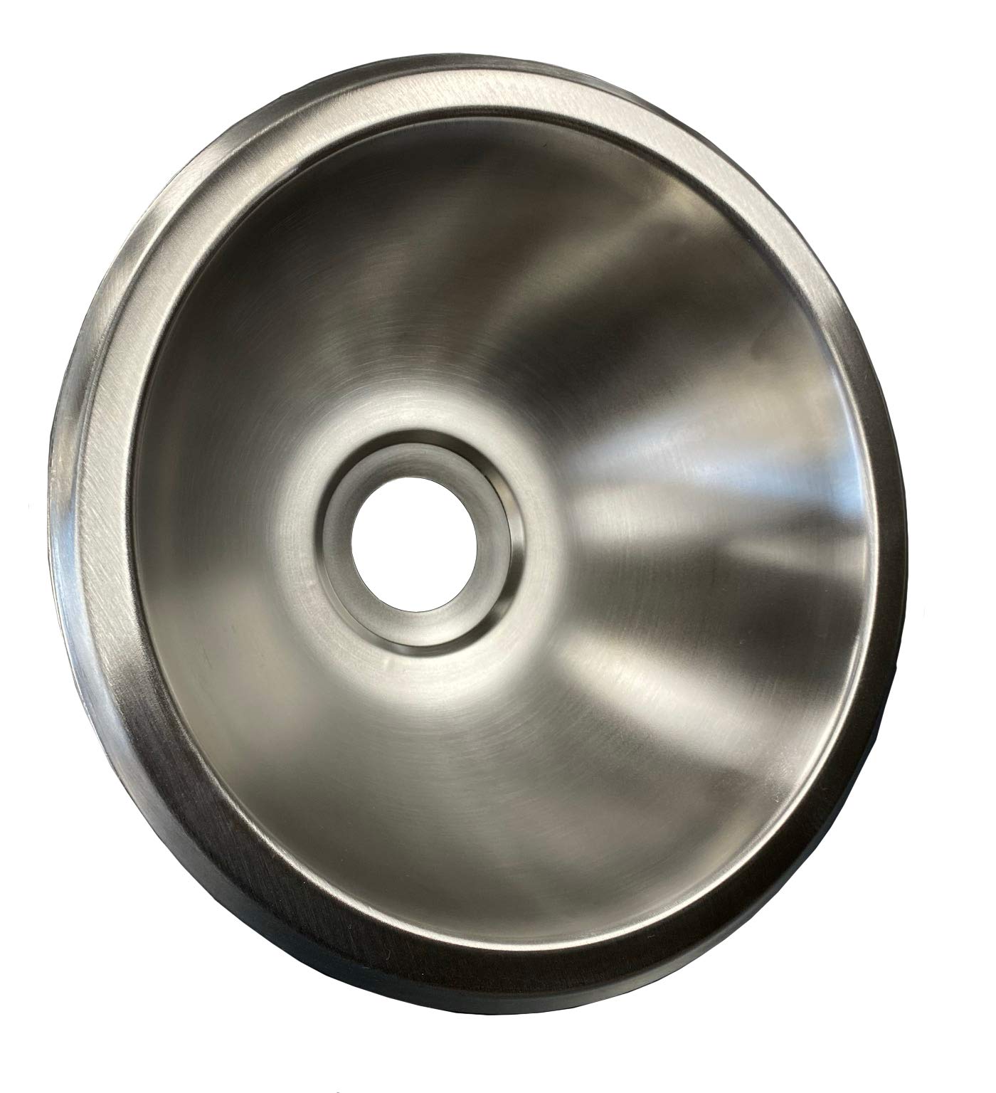 Class A Customs | 10" Round Stainless Steel Sink | 300 Series Stainless Steel | RV Camper Motor Home Sink | Concession Sink | 22 Guage