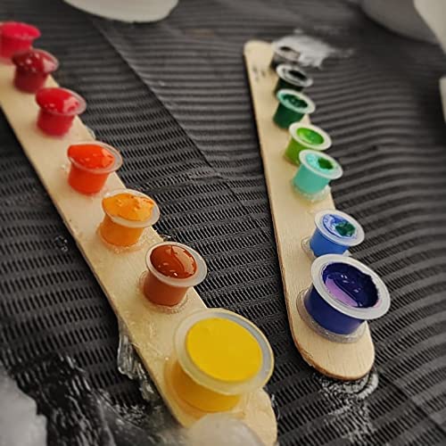 Yuelong 1000pcs Tattoo Ink Caps Cups 13MM Medium Disposable Pigment Cups Caps Plastic Microblading Ink Cups for Tattoo Ink Supplies