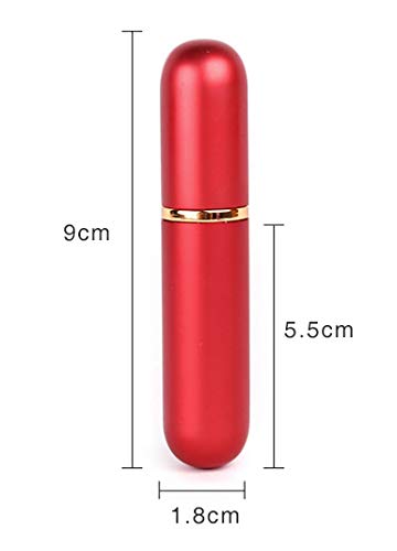 Bekith Set of 8 Colors Empty Essential Oil Personal Inhaler Refillable Aluminum and Glass - Nasal Inhalers Set with 20 Cotton Wicks and 4 Opening Tool