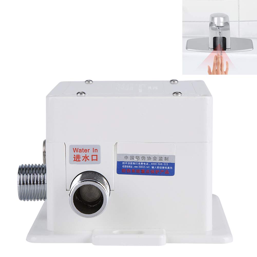 Automatic Sink Faucet for Kitchen Bathroom, Zinc Alloy Water Tap Sink Faucet Built in Infrared Sensor for Home Hotel Commercial
