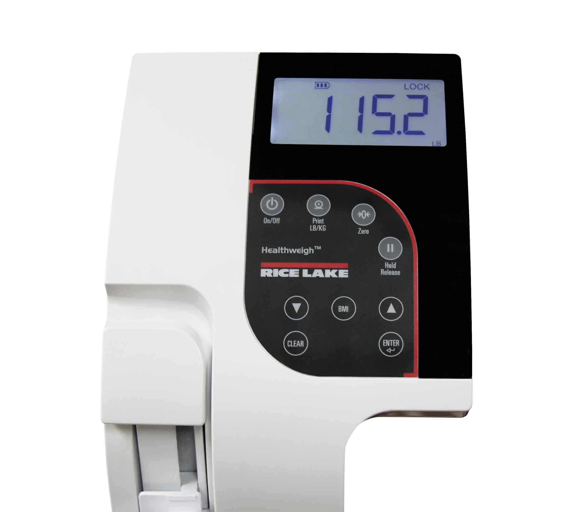 Rice Lake Digital Physician Scale (150-10-5) Medical Scale,Eye Level Physician Scale, 150-10-5 550lb(250kg) x 0.2lb(100g) includes 6 AA batteries ,New