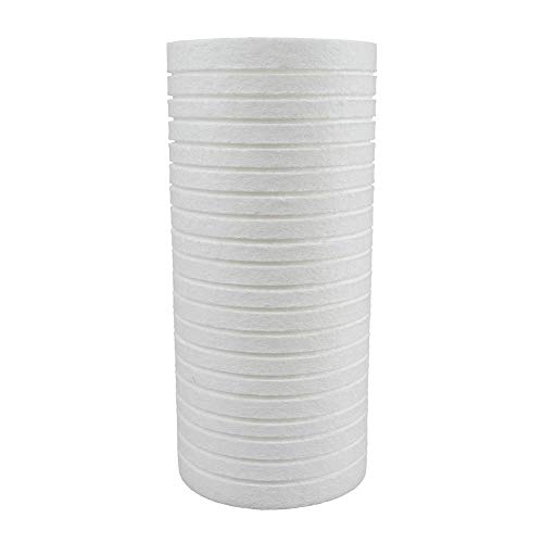 Clear Choice Sediment Water Filter 1 Micron 10 x 4.50" Water Filter Cartridge Replacement 10 inch RO System 9108-44 DEV9108-44 DGD-5005, WHKF-GD25BB, 8-Pk