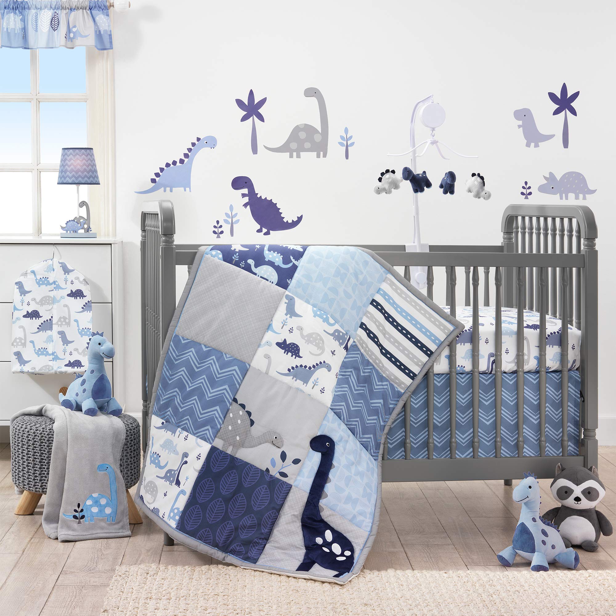 Bedtime Originals Roar Lamp with Shade & Bulb, Blue