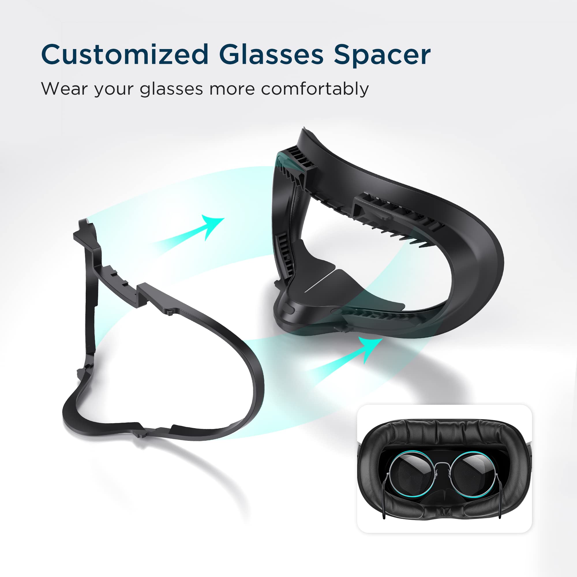 KIWI design Hard Protective Carry Case and Fitness Facial Interface Accessories