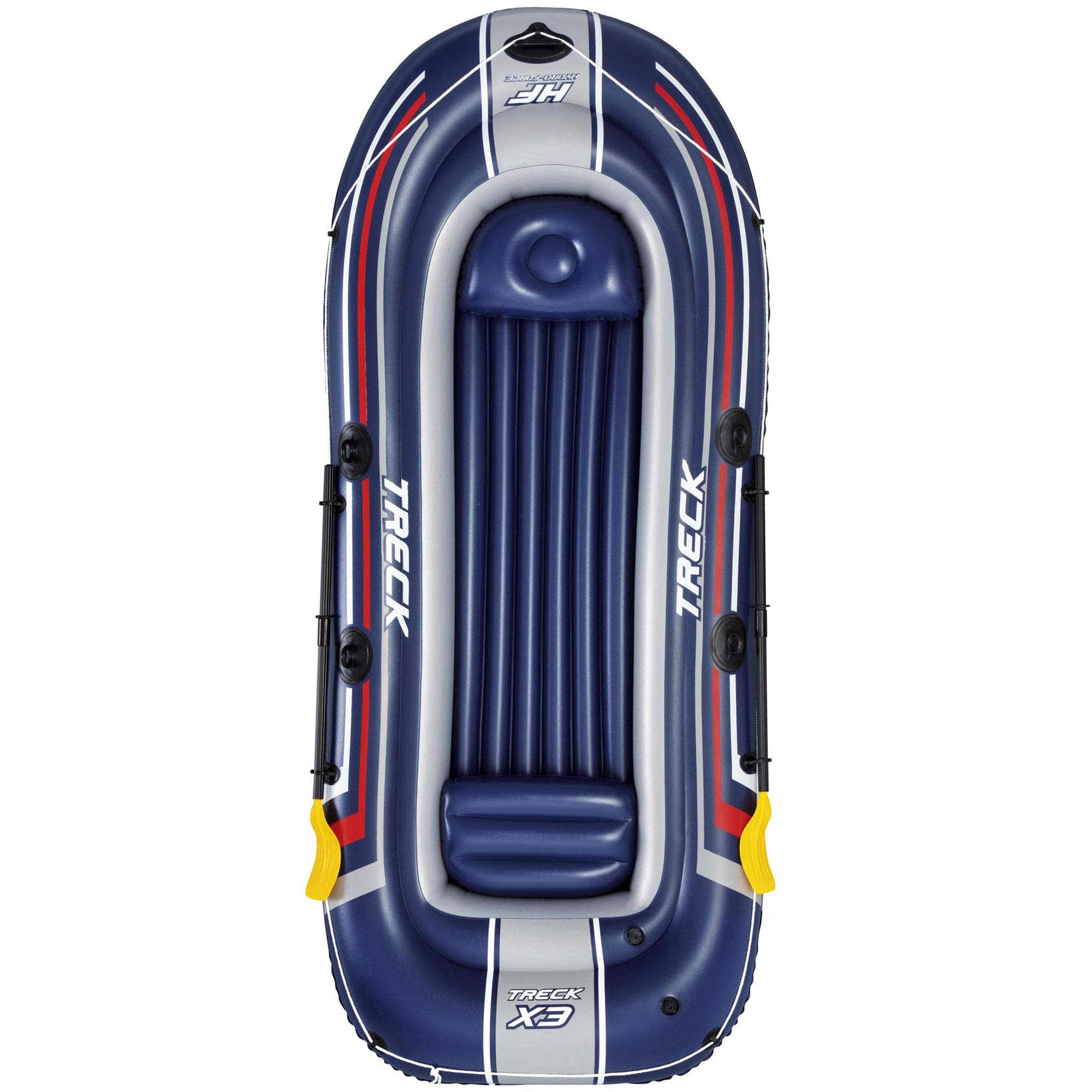 Bestway Hydro-Force Treck X1 Inflatable 2 Person Water Raft Outdoor Floating Boat | Features Oar Clasps, Tow Ring and Heavy Duty Handles