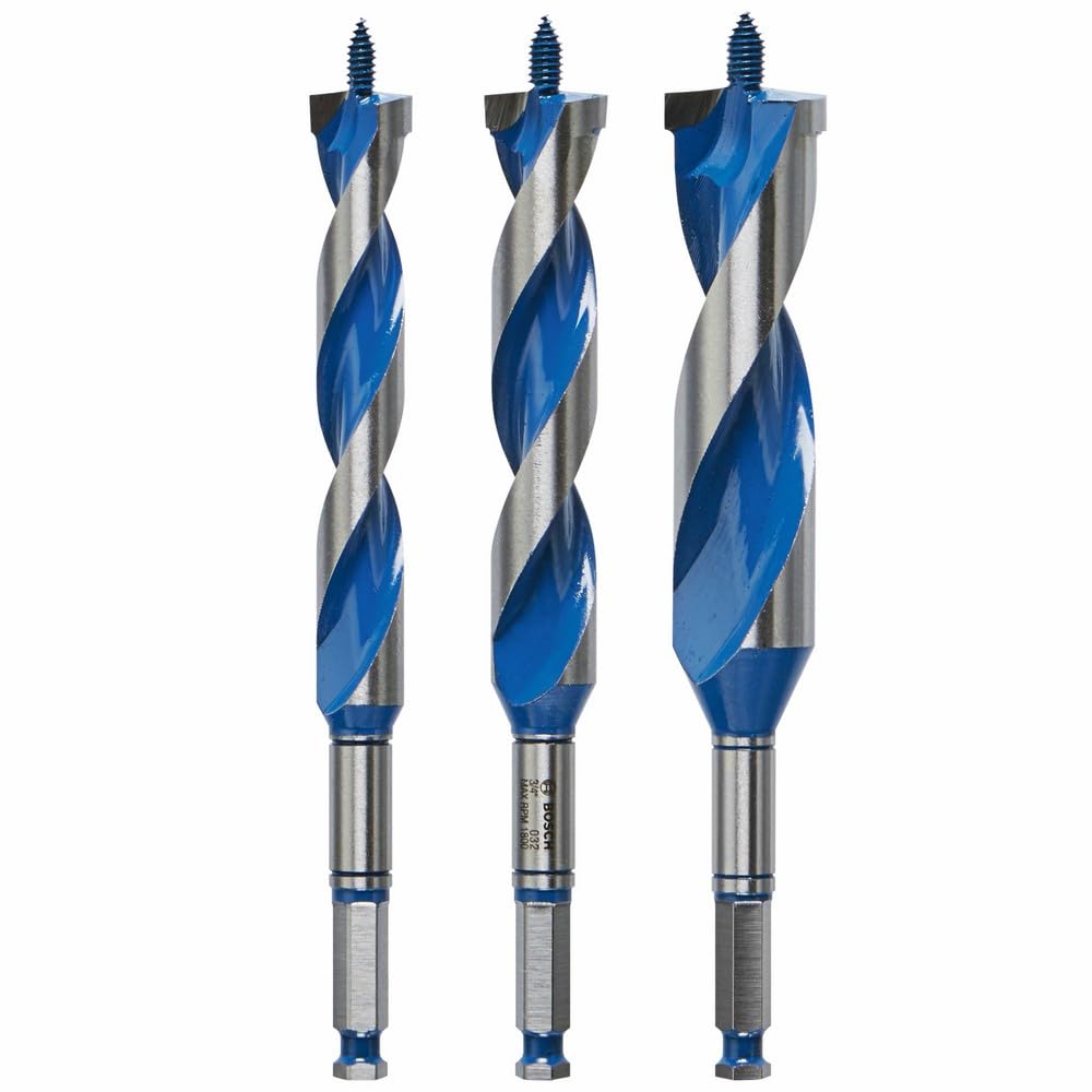 BOSCH HSAS5003 3 pc. 6-1/2 In. High-Speed Auger Bit Set