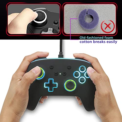 Murciful Silicone Soft Precision Rings Aim Assist Rings Motion Control Compatible with Playstation 5,Playstation 4,Xbox, Xbox one,Xbox Series X,Pc Gamepads,Power A(5 Black 5 White 5 red 5 Green)