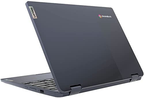 Lenovo 2022 Flagship Chromebook 11.6" HD 2 in 1 Touchscreen Laptop Computer, 8 Core- Mediatek MT8183, 4GB RAM, 64GB eMMC, WiFi, Bluetooth, Webcam, Chrome OS, Abyss Blue