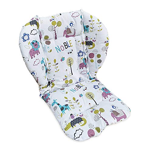 High Chair Pad,highchair seat, highchair Cushion, seat PadďźSoft and Comfortable, Light and Breathable, Cute Patterns, Make The Baby More Comfortable(Jungle Animal Pattern)