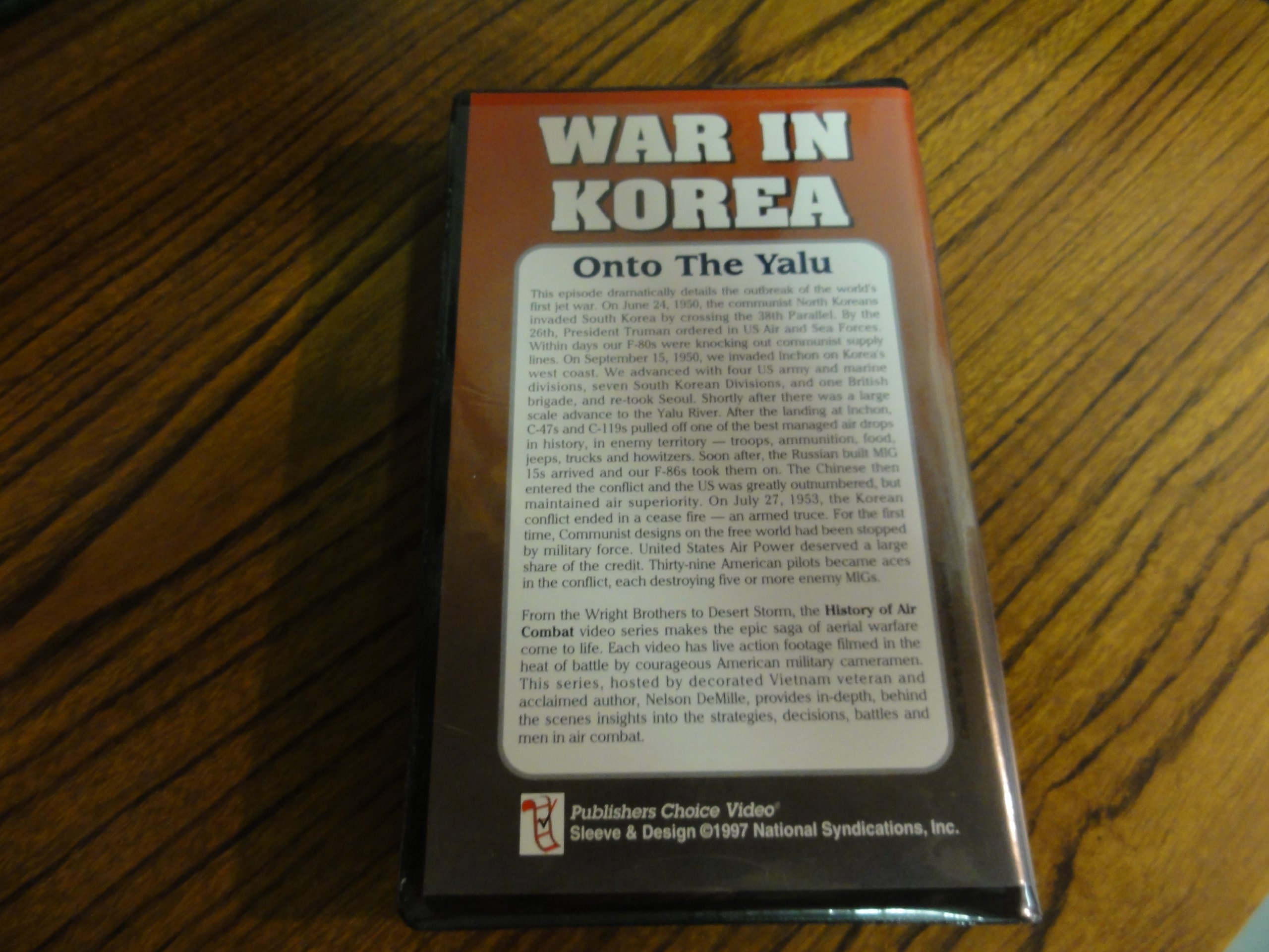 War in Korea Onto the Yalu : History of Air Combat (VHS)