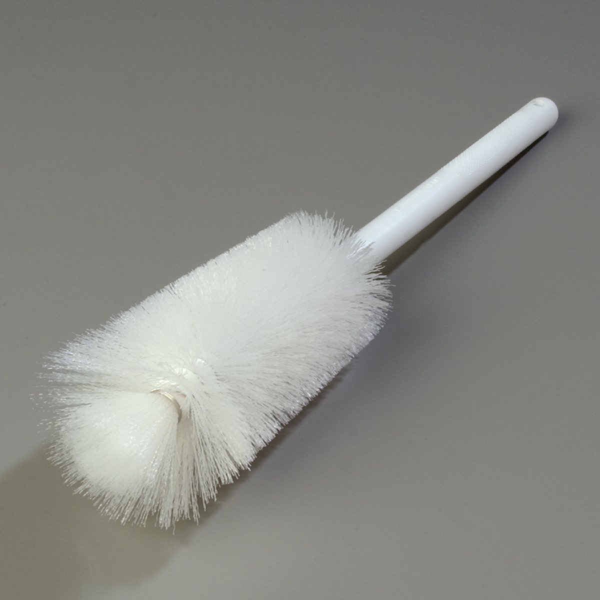 SPARTA 4046702 Plastic Bottle Brush, Decanter Brush, Kitchen Brush With Soft Polyester Bristles For Cleaning, 16 Inches, White