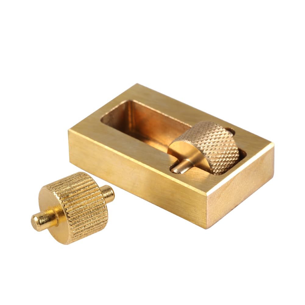 Black Leather Edge Dye Applicor Leather Edge Dye Oil Roller Box Applicator DIY Craft Treatment Tool Brass with Roller