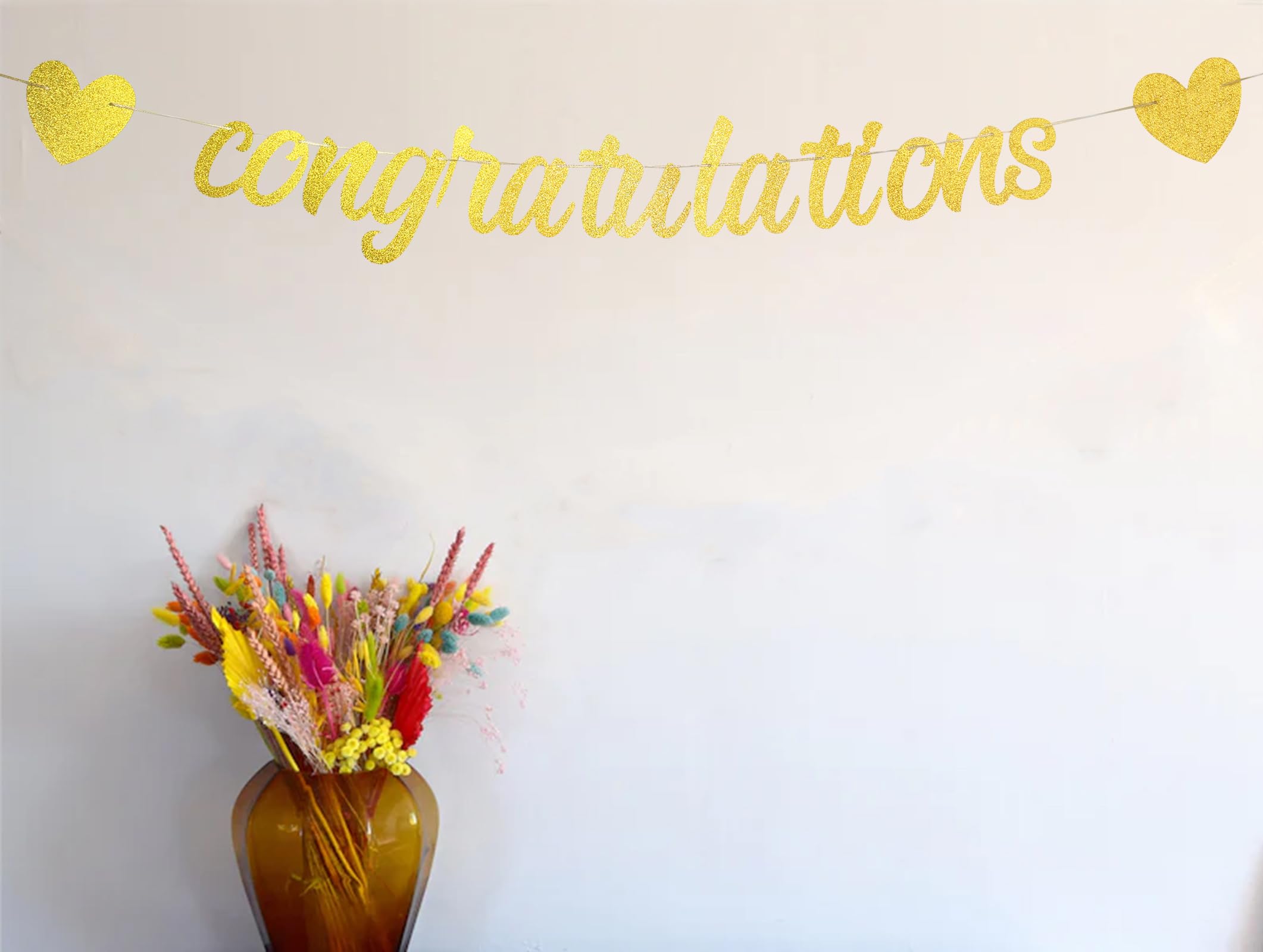 Congratulations Banner Gold Glitter Congratulations Graduation Banner Congratulations Banner Graduation 2024 Congratulations Graduation Party Decorations for College Graduation Party Decorations