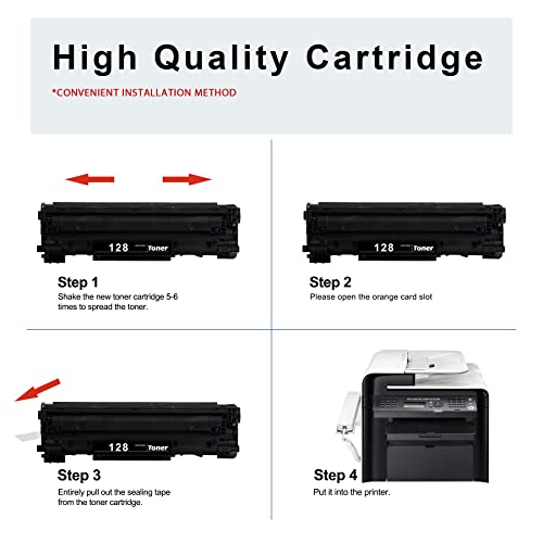 High Yield Cartridge 128 3500B001AA CRG128 Toner Cartridge Replacement for Canon 128 ImageCLASS MF4580dn Printer Ink, 2 Pack Up to 4,600 Pages